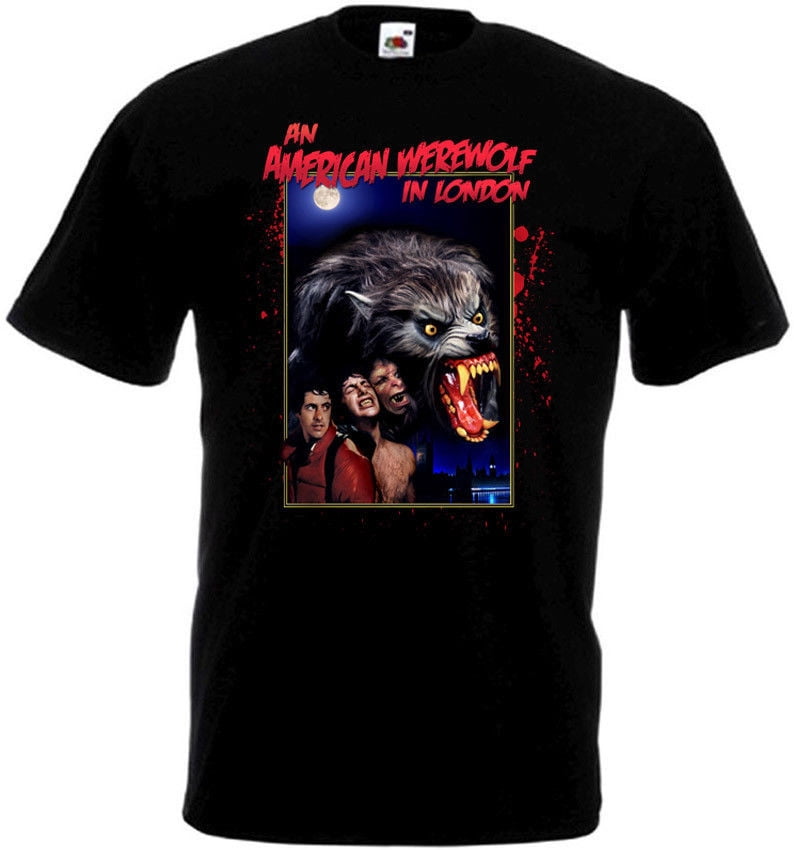 An American Werewolf In London v.1 T shirt black movie poster all sizes ...