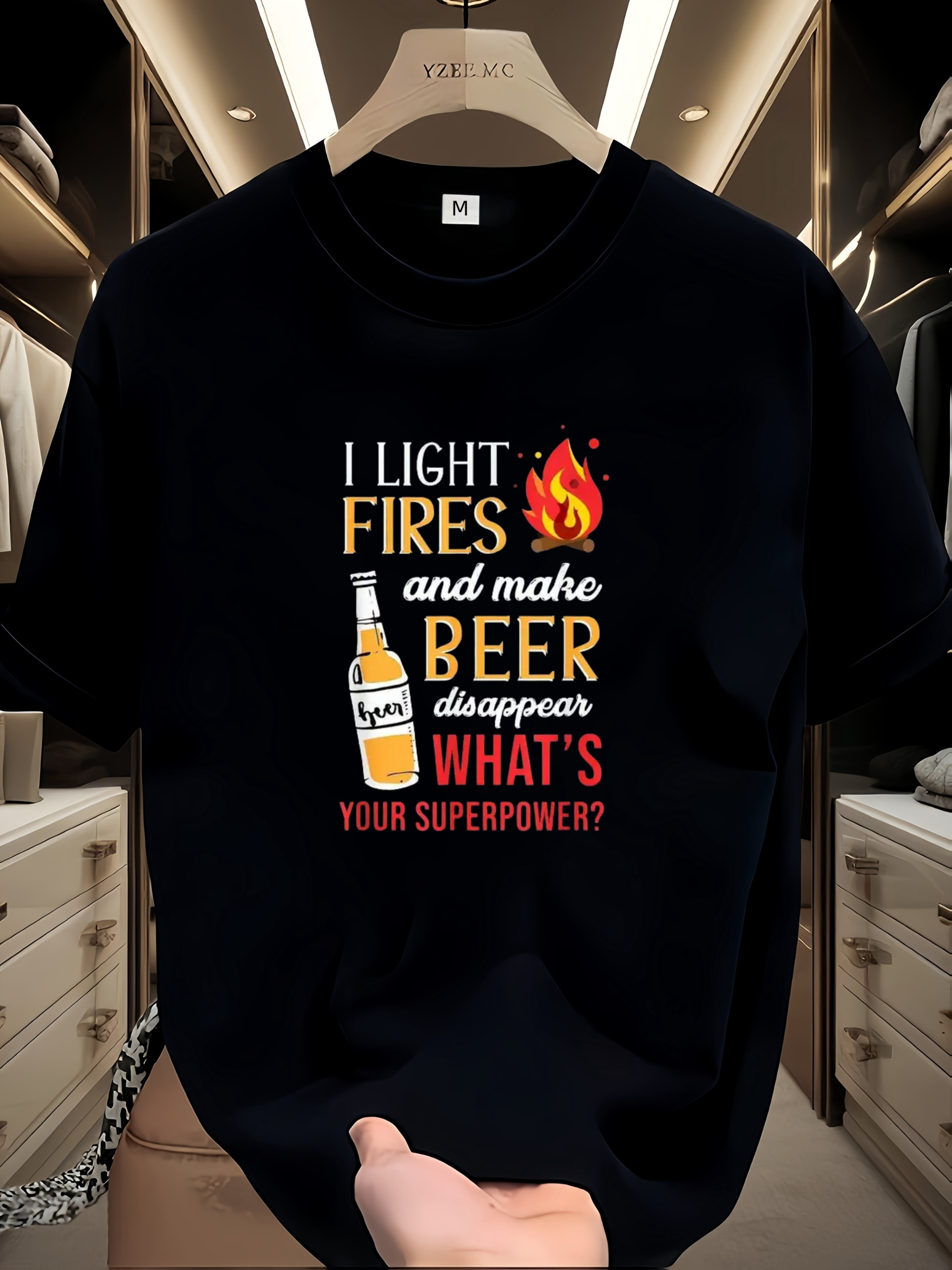 An Amusing Camping T-Shirt That Says 'I Light The Fire And Make The ...