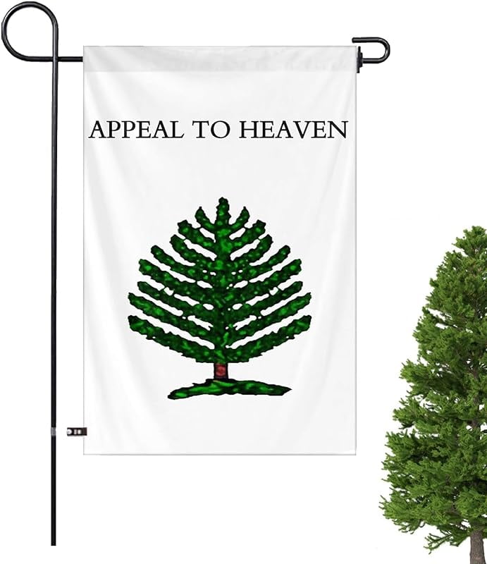 An Appeal To Heaven Flag Garden Flag,Pine Tree Flag,12x18 Inch Vertical Double Sided For Outside ...
