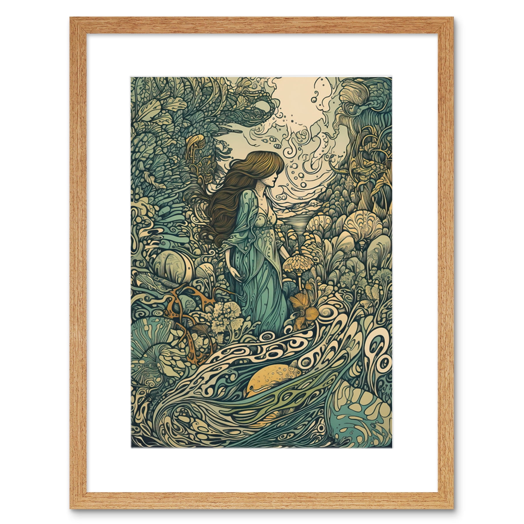 An Aquatic Wonderland Beneath the Ocean's Surface Artwork Framed Wall ...