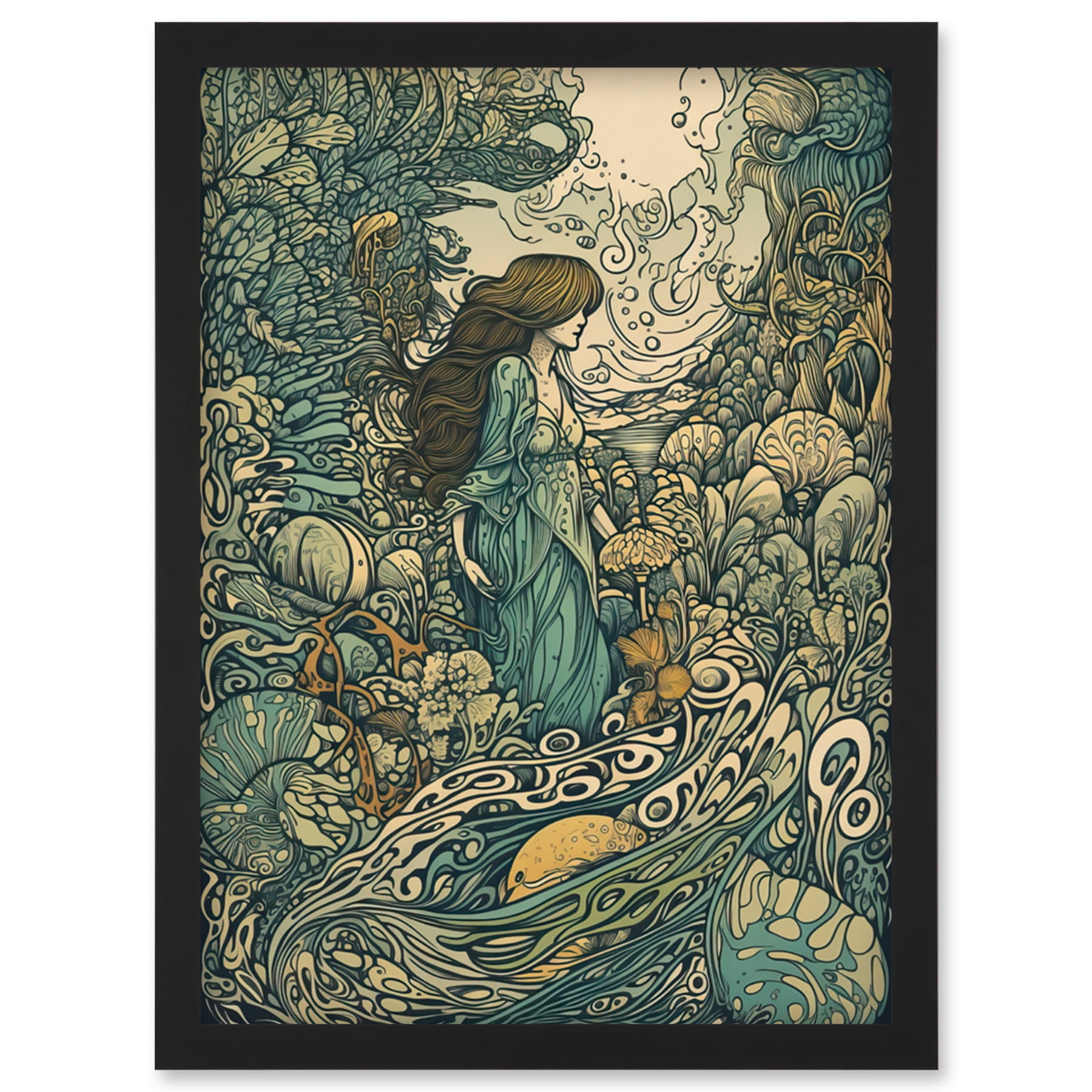 An Aquatic Wonderland Beneath the Ocean's Surface Artwork Framed Wall ...