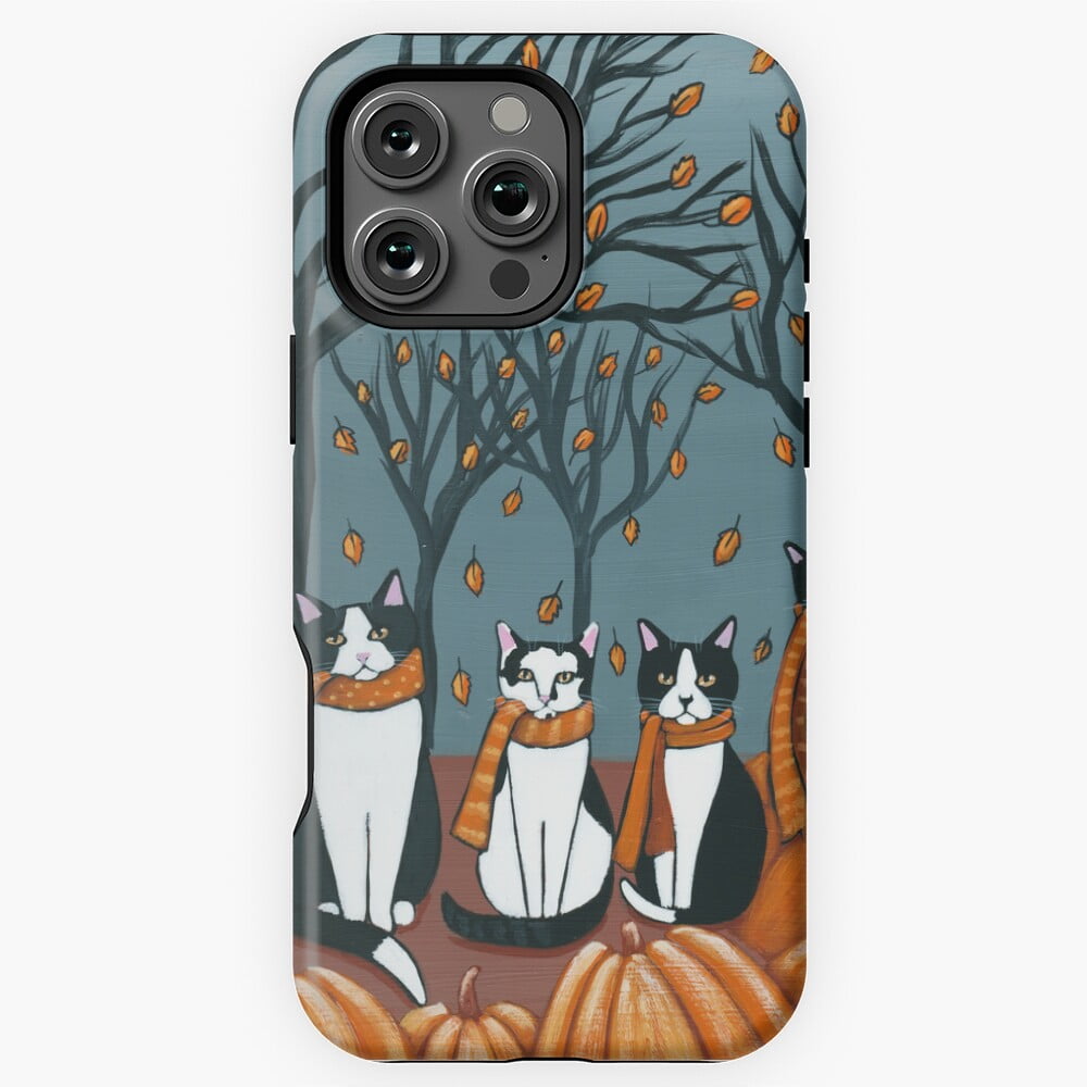 An Autumn Day With Tuxedos Phone Case for iPhone 16 15 14 13 12 11 Pro ...