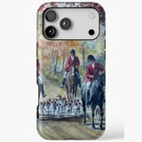 An Autumn Hounds and Horses Themed Graphic Art iPhone 11 through 17 Pro ...
