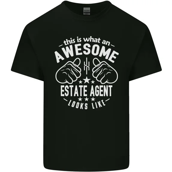 An Awesome Estate Agent Looks Like Realtor Graphic Light Cotton Shirt ...