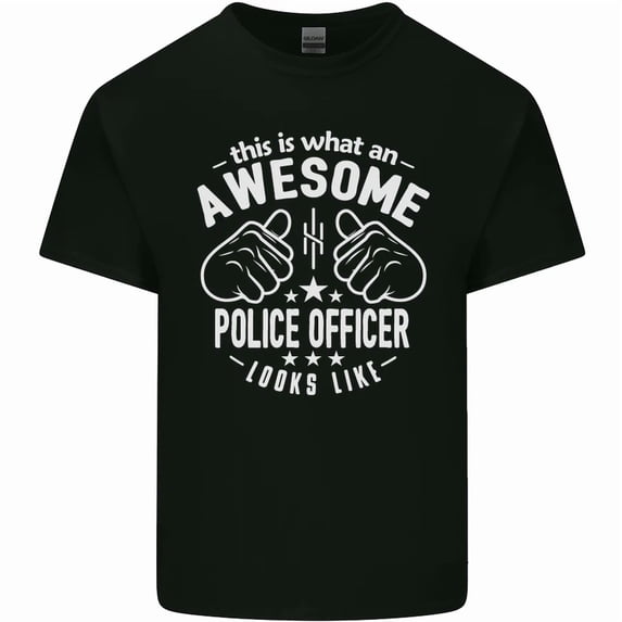An Awesome Police Officer Looks Like Law Enforcement Pride Cotton Tee ...