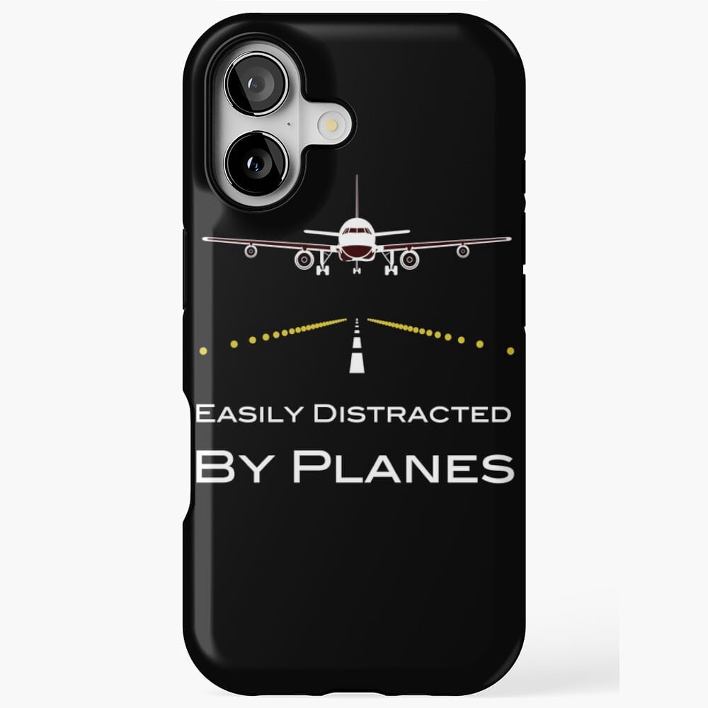 An Easily Distracted By Planes Funny Pilot Sky iPhone 11 12 13 14 15 16 ...