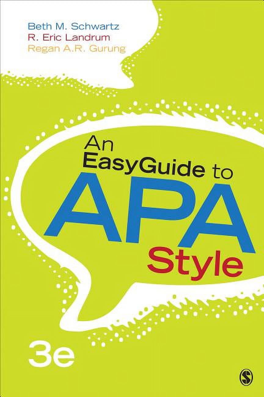 An EasyGuide to APA Style (EasyGuide Series) - Walmart.com
