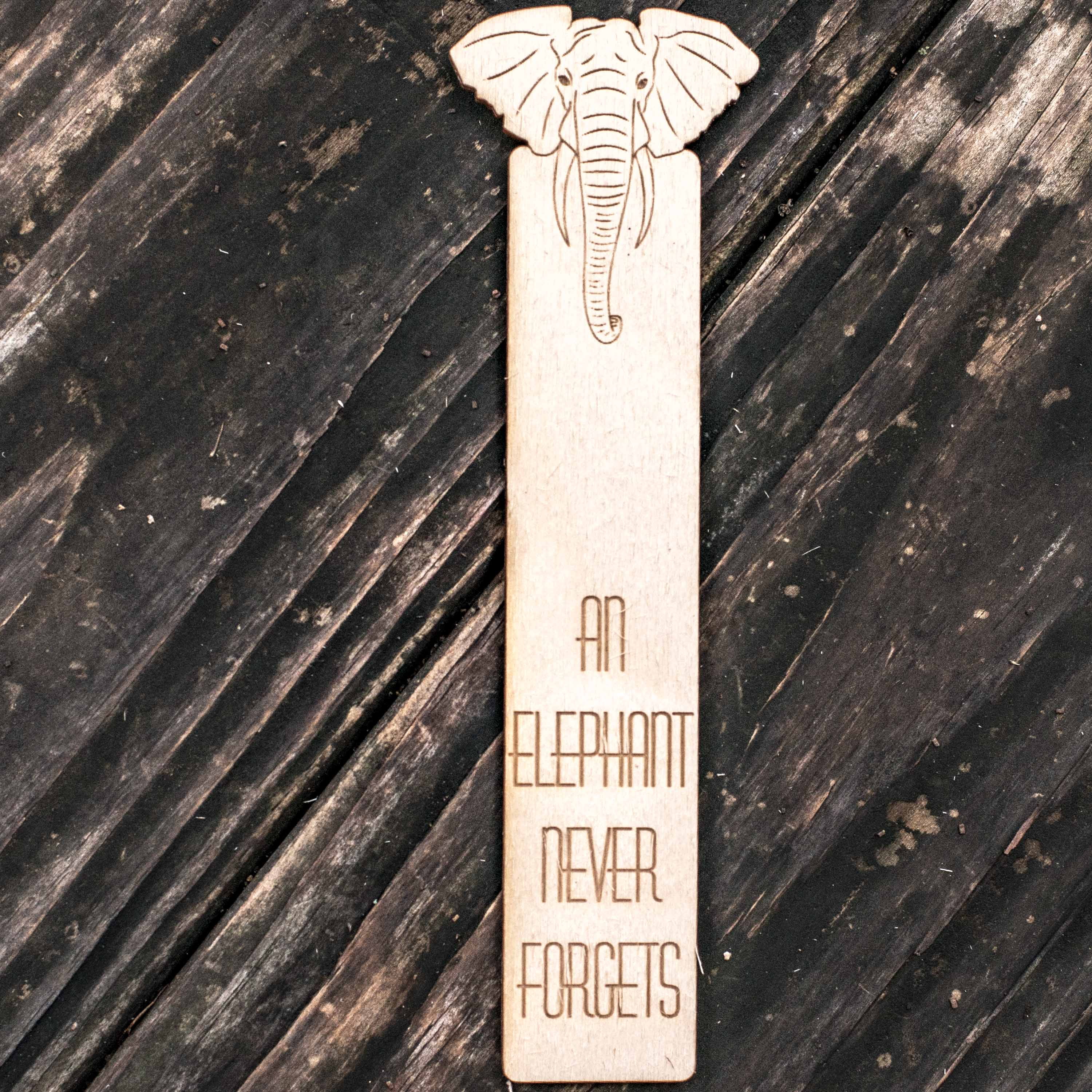 An Elephant Never Forgets - Bookmark - Walmart.com