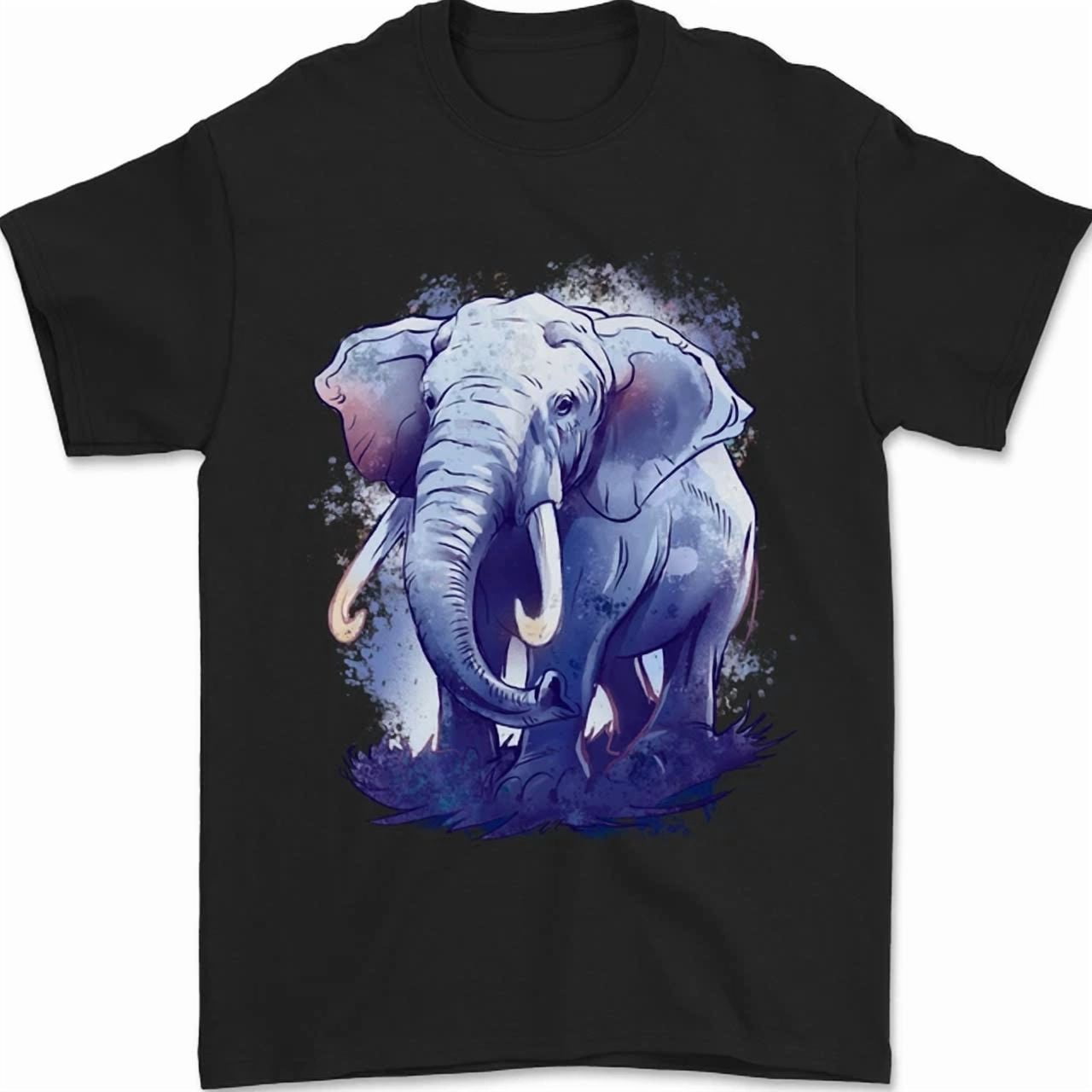 An Elephant Watercolour Mens Womens S-5XL T-Shirt - Walmart.com