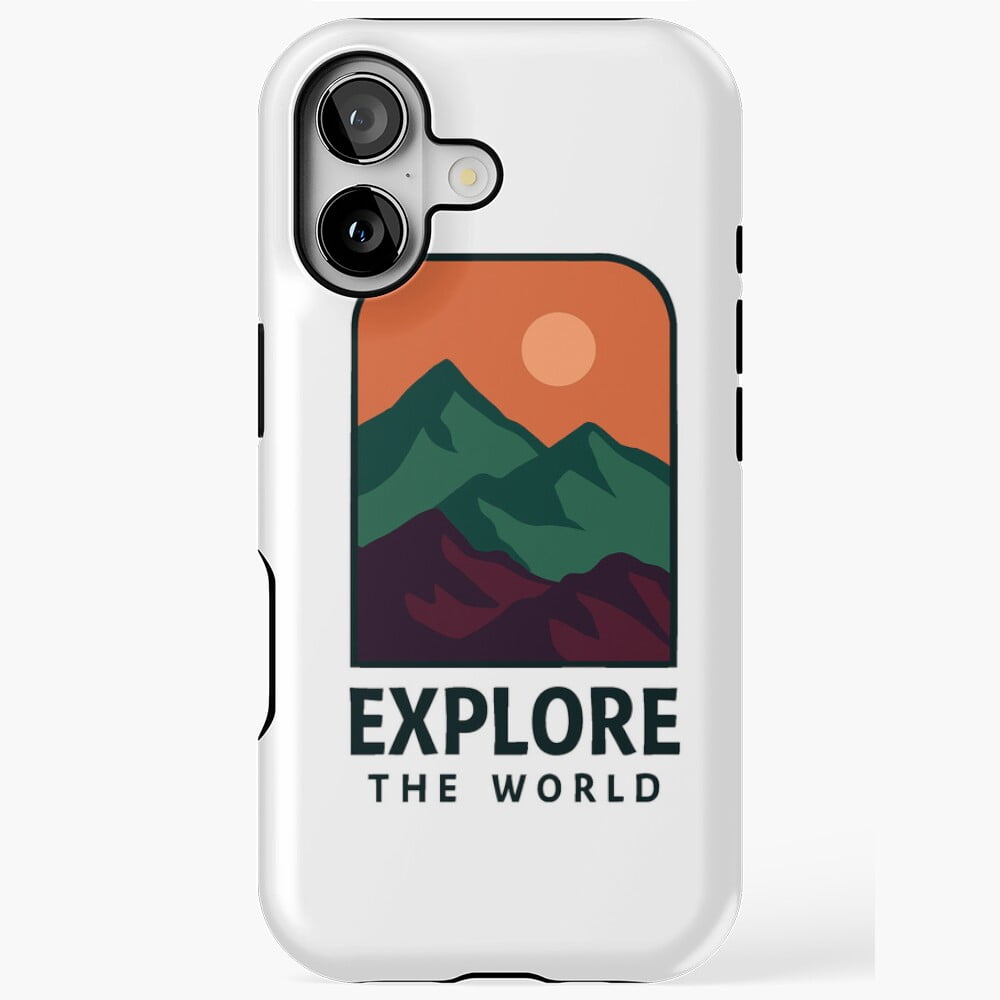 An Explore The World Vibe Protective Case for iPhone 11 12 13 14 15 16 ...
