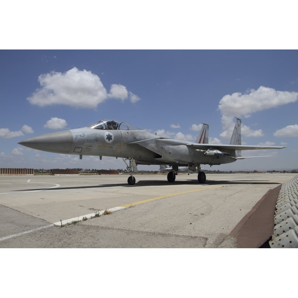 An F-15C Baz of the Israeli Air Force at Tel Nof Air Base Israel Poster ...