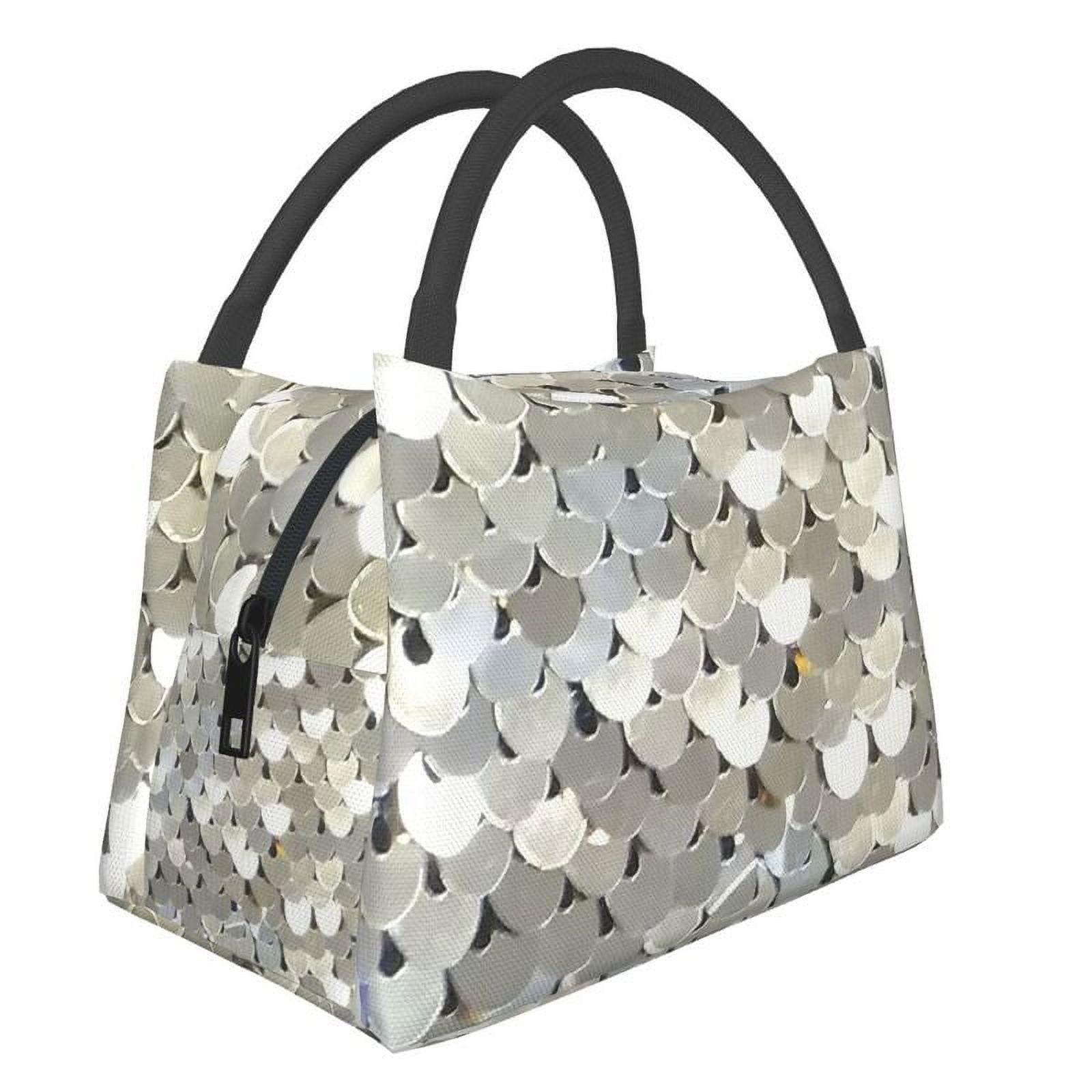 An Image Of An Explosion Of Sparkly Silver Glitter Thermal Insulated ...