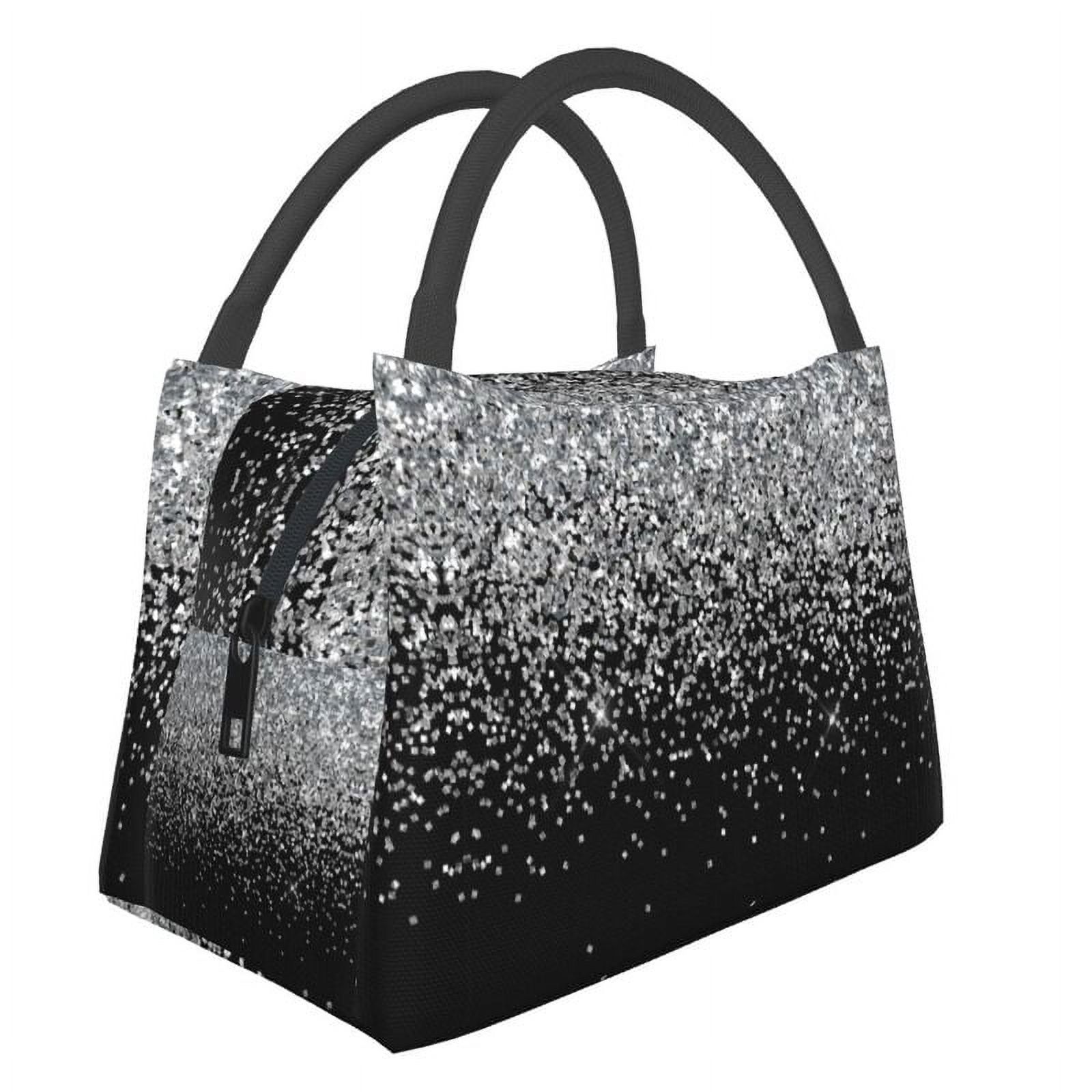 An Image Of An Explosion Of Sparkly Silver Glitter Thermal Insulated ...