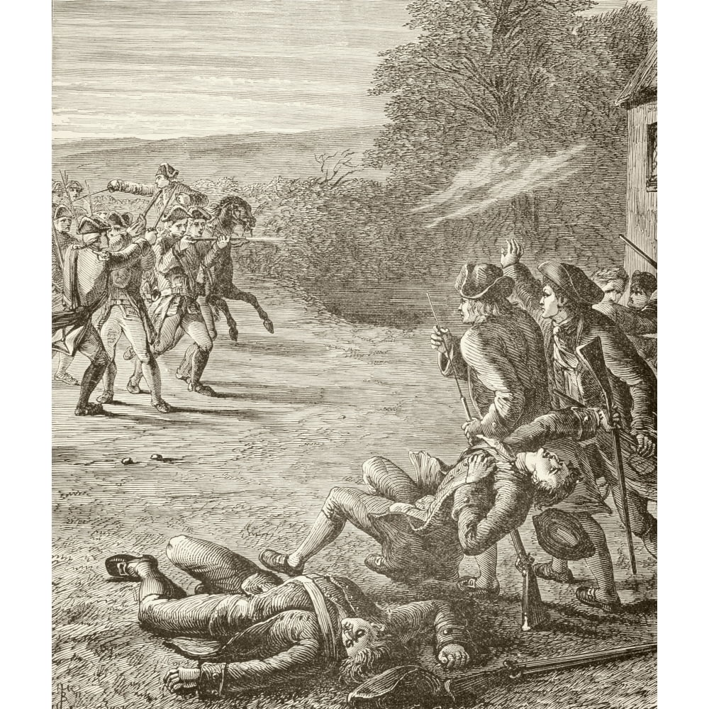 An Incident At Lexington During The Battles Of Lexington And Concord ...