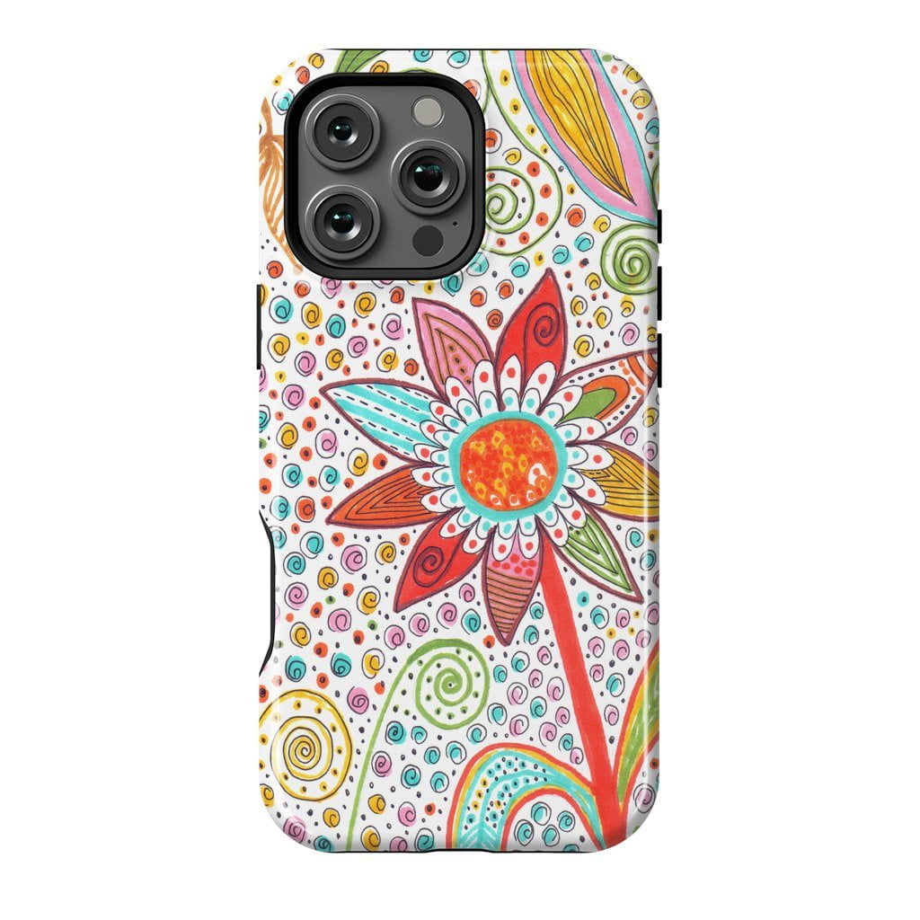 An Intricate And Spiritual Floral Mandala Dot Art Tough Case for iPhone ...