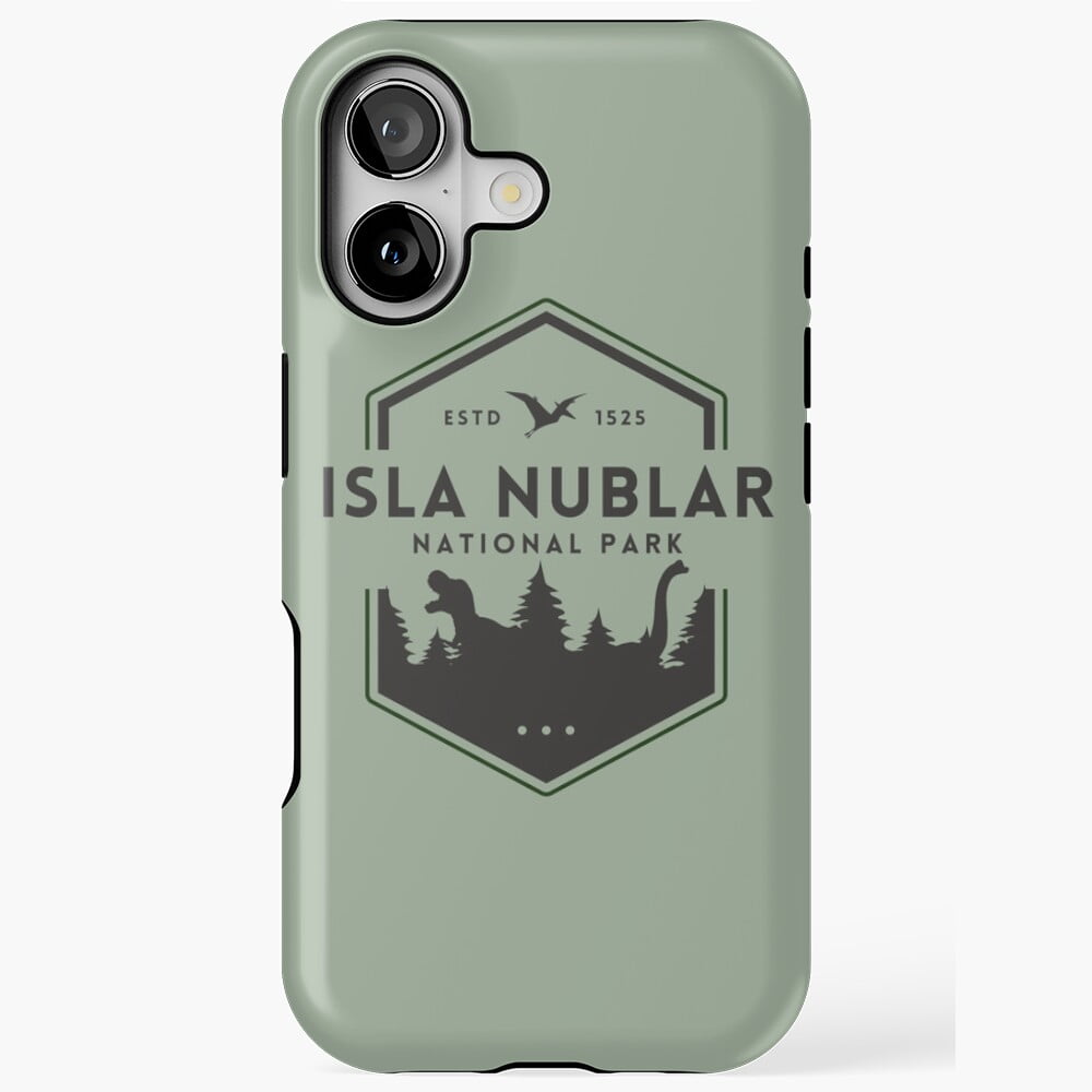 An Isla Nublar Park Vibe Protective Case for iPhone 11 12 13 14 15 16 ...