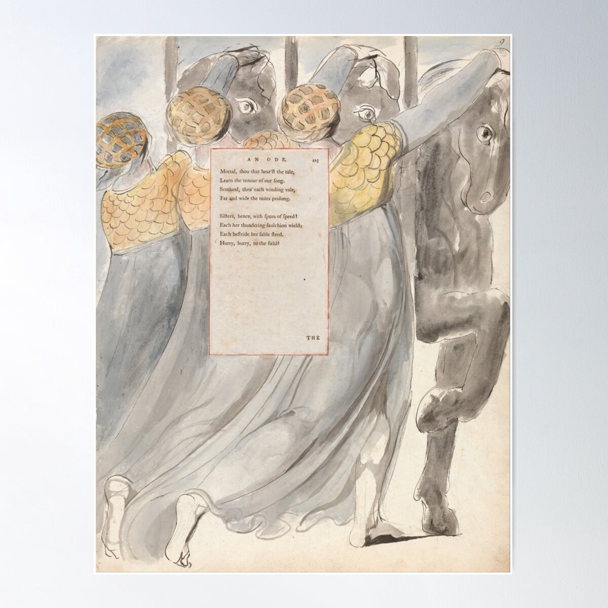 An Ode To William Blake Poster Wall Art Modern Wall Decor For Living ...