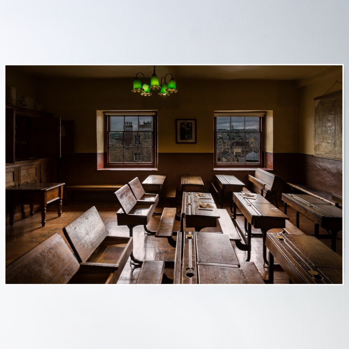 An Old Classroom Poster Wall Art, Modern Wall Decor For Living Room ...