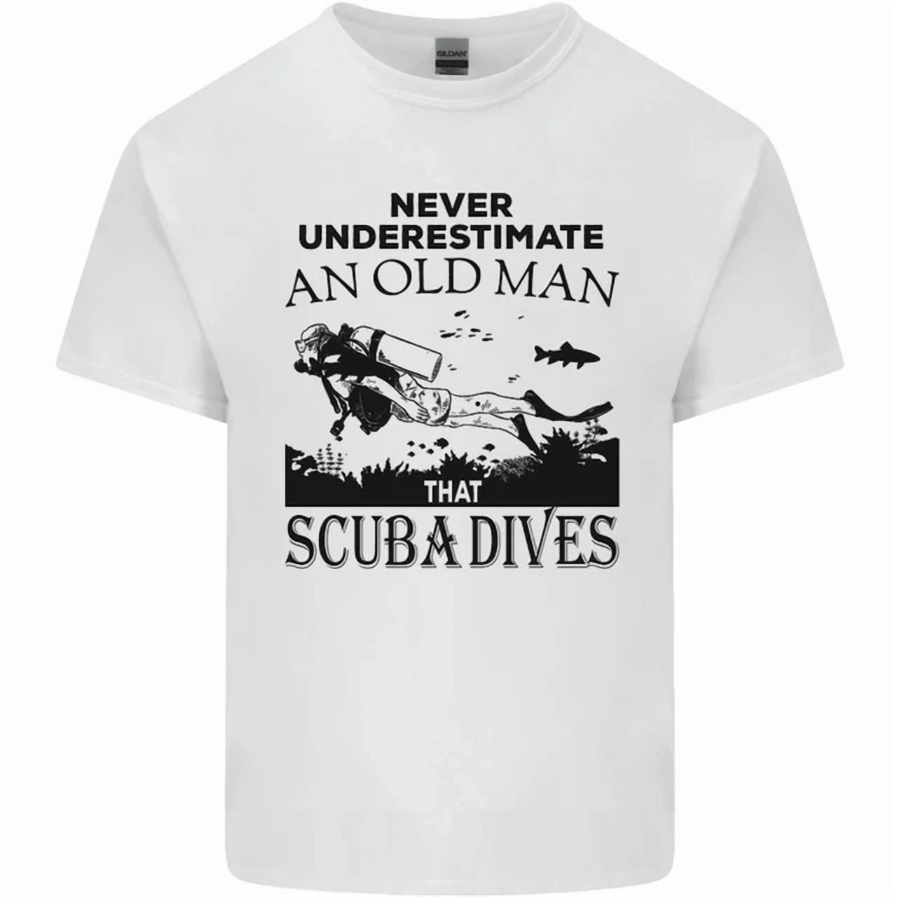 An Old Man That Scuba Dives Diver Dive T-Shirt - Walmart.com