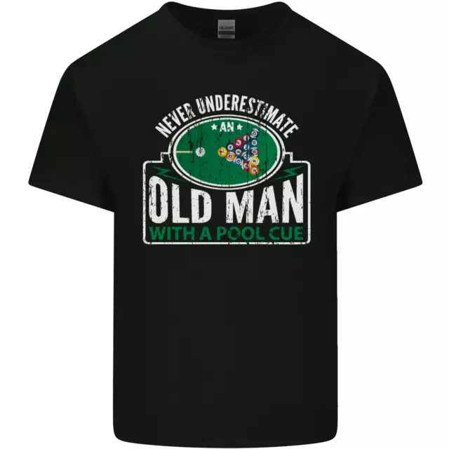An Old Man With A Pool Cue Player Funny T-Shirt - Walmart.com