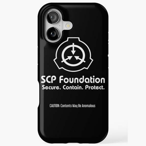 An SCP Foundation Logo Protective Case for iPhone 11 12 13 14 15 16 17 ...