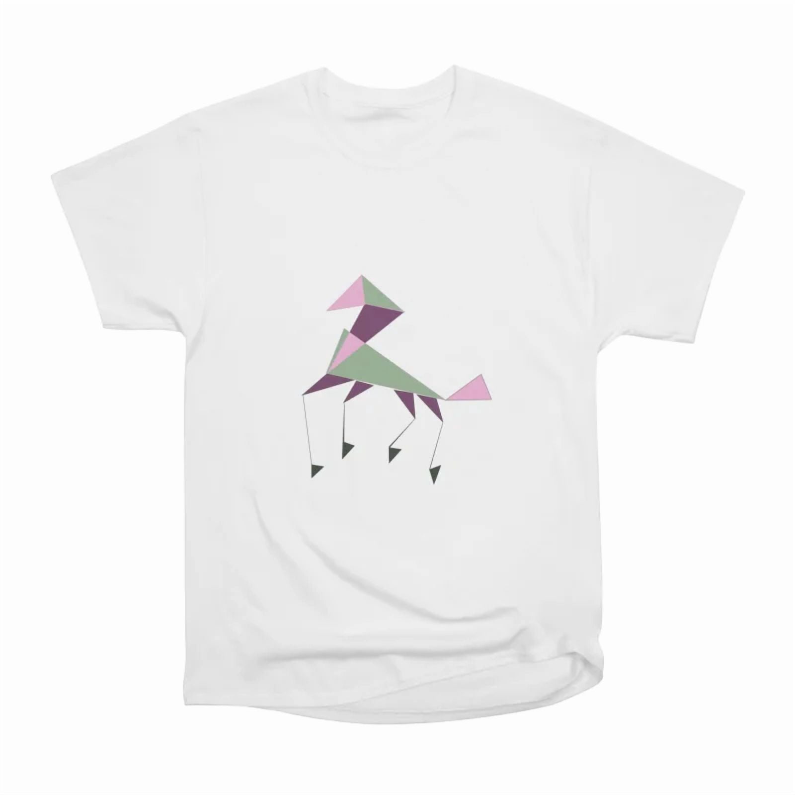 An abstract triangular figure of a horse is the symbol of 2026 T-Shirt ...