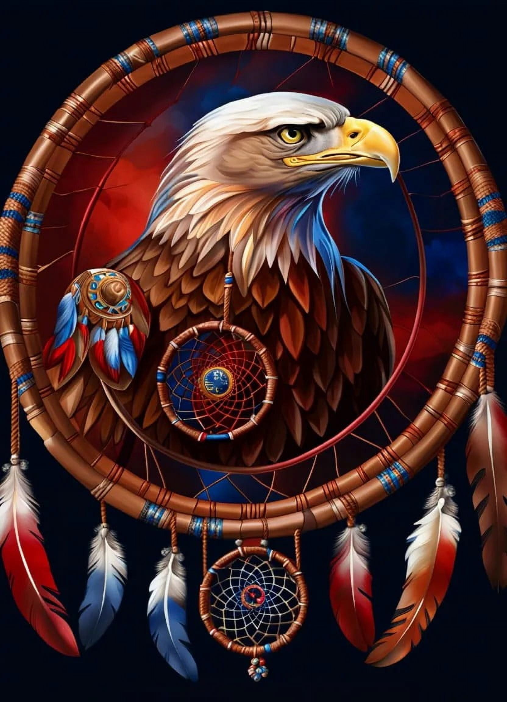 An eagle in the dream catcher adult 500 pieces of wooden jigsaw puzzle ...