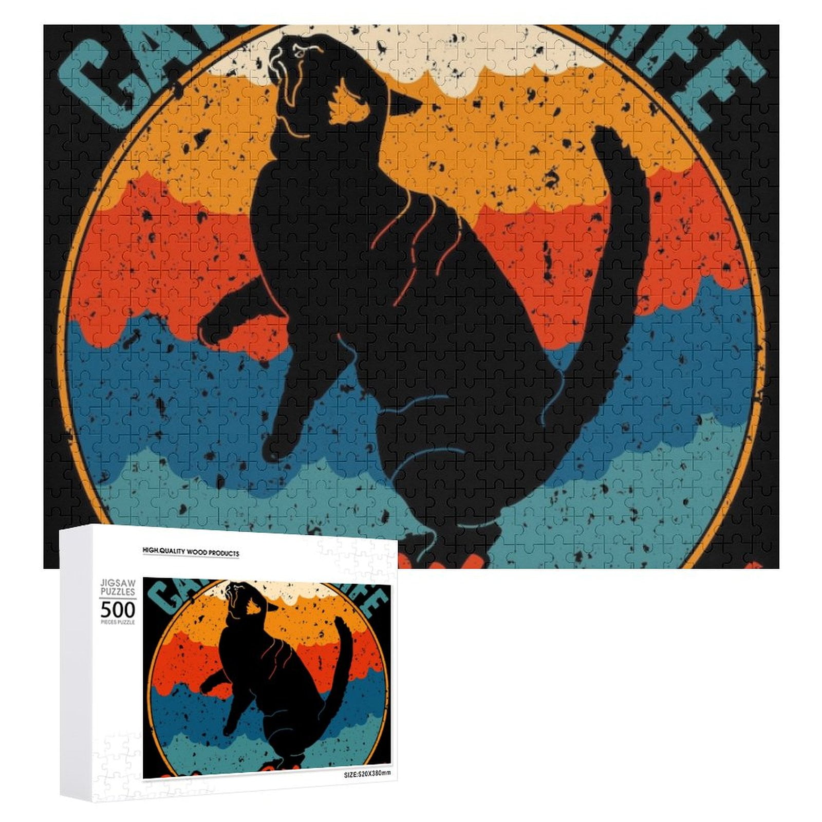 An impossible puzzle for adults to complete,Wooden Picture Puzzle Cats ...