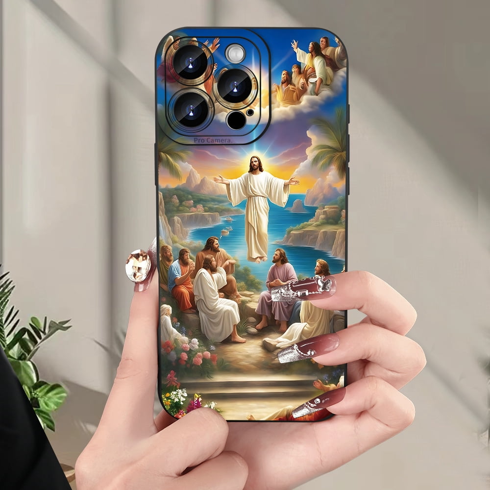 An innovative and popular Jesus-themed phone case suitable for iPhone ...