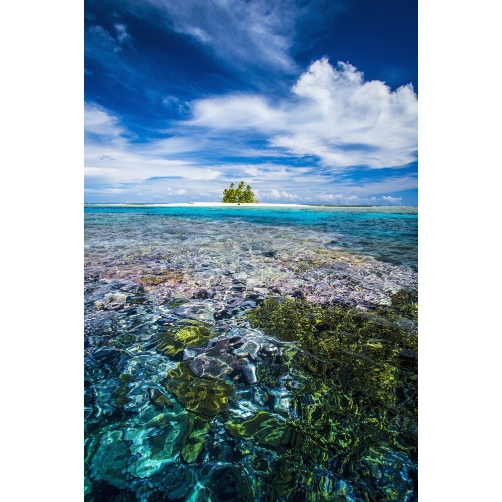 An island that forms part of the marine park near the Tuvalu mainland ...