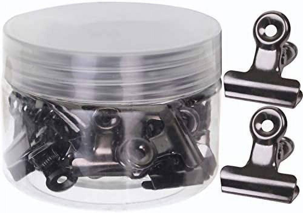 AnMiao Star 7/8 Inch Metal Bulldog Clips, Hinge Clips for Documents ...