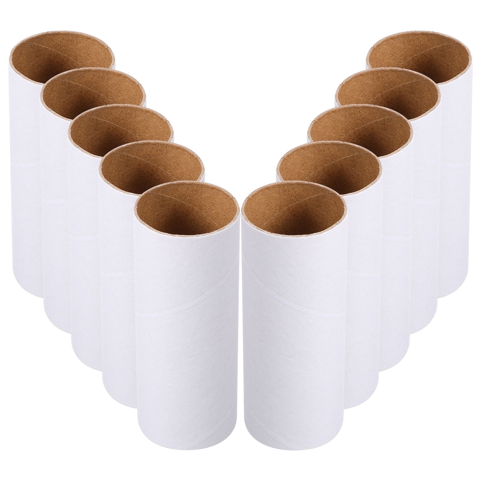 DSH 10 Pcs Paper Roll Round Craft Tube Cylinder Tubes Paperboard For ...