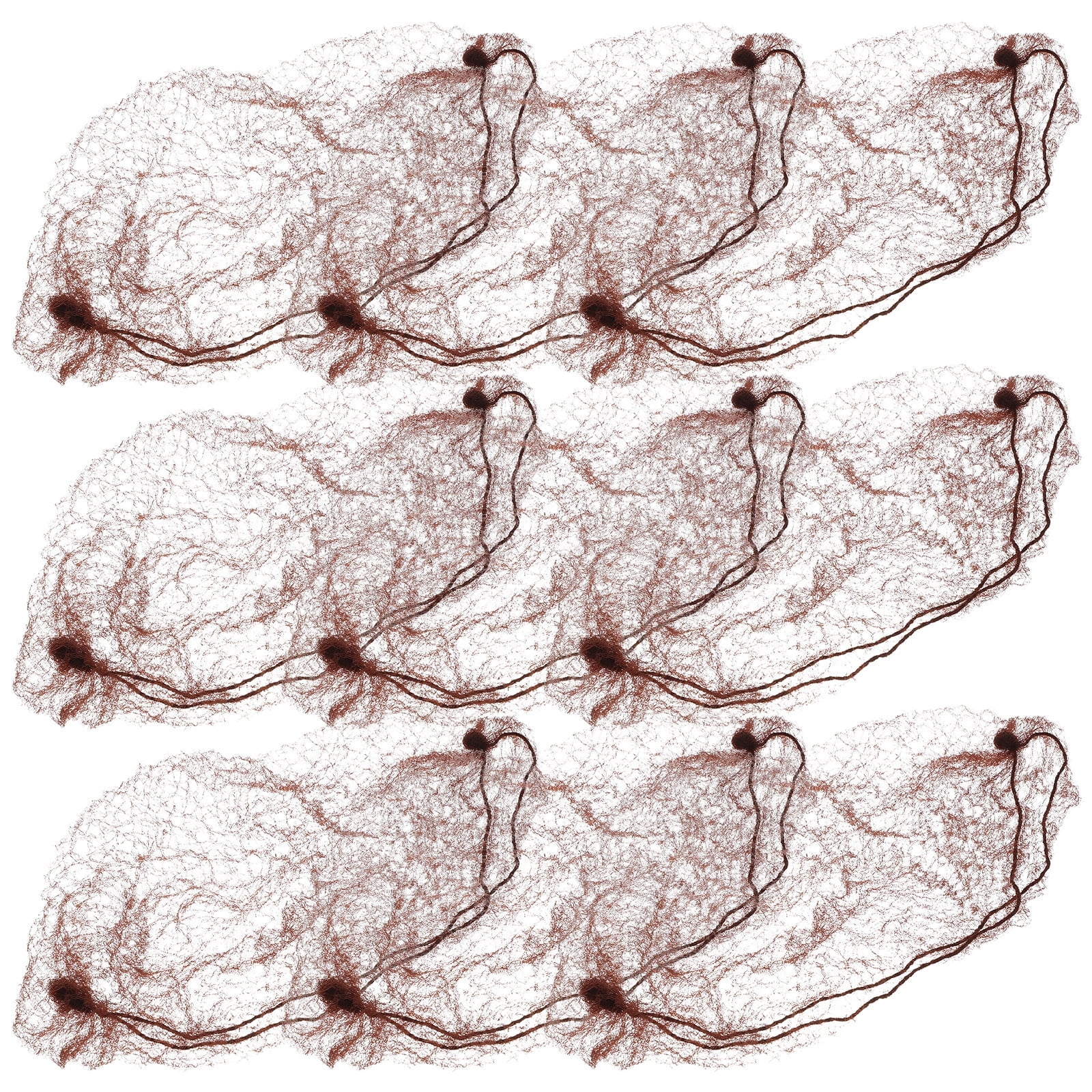 MLbL 50 Pcs Elastic Hair Net Nets for Bun Brown Making Hairnet Ballet ...