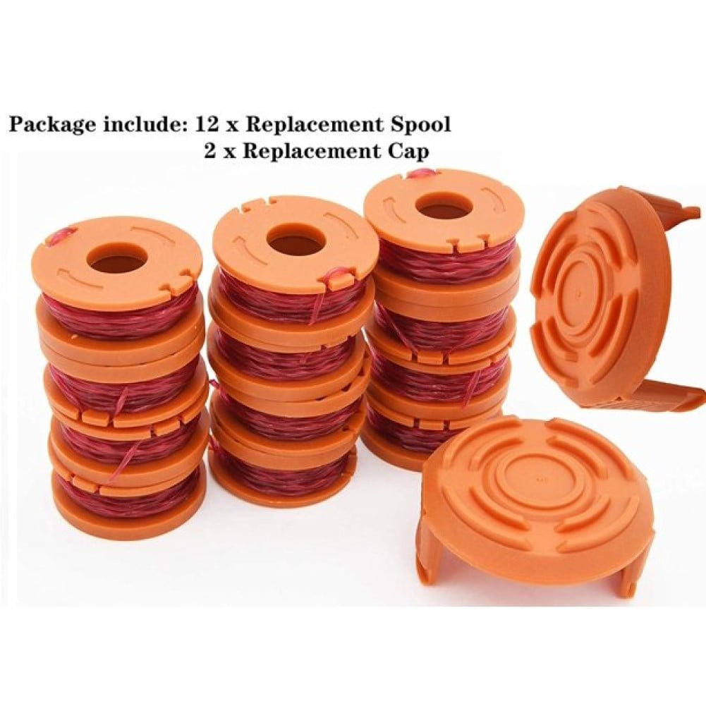 Ana 0.065" x 10ft Twisted String Trimmer Line Spool with Cap (12 Pack ...