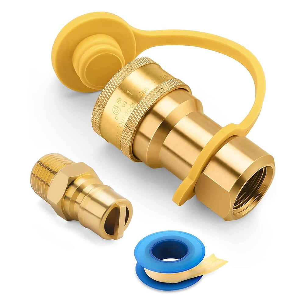 Ana 1/2" QDD LP Gas Quick Connect Fittings with Male Insert Plug ...