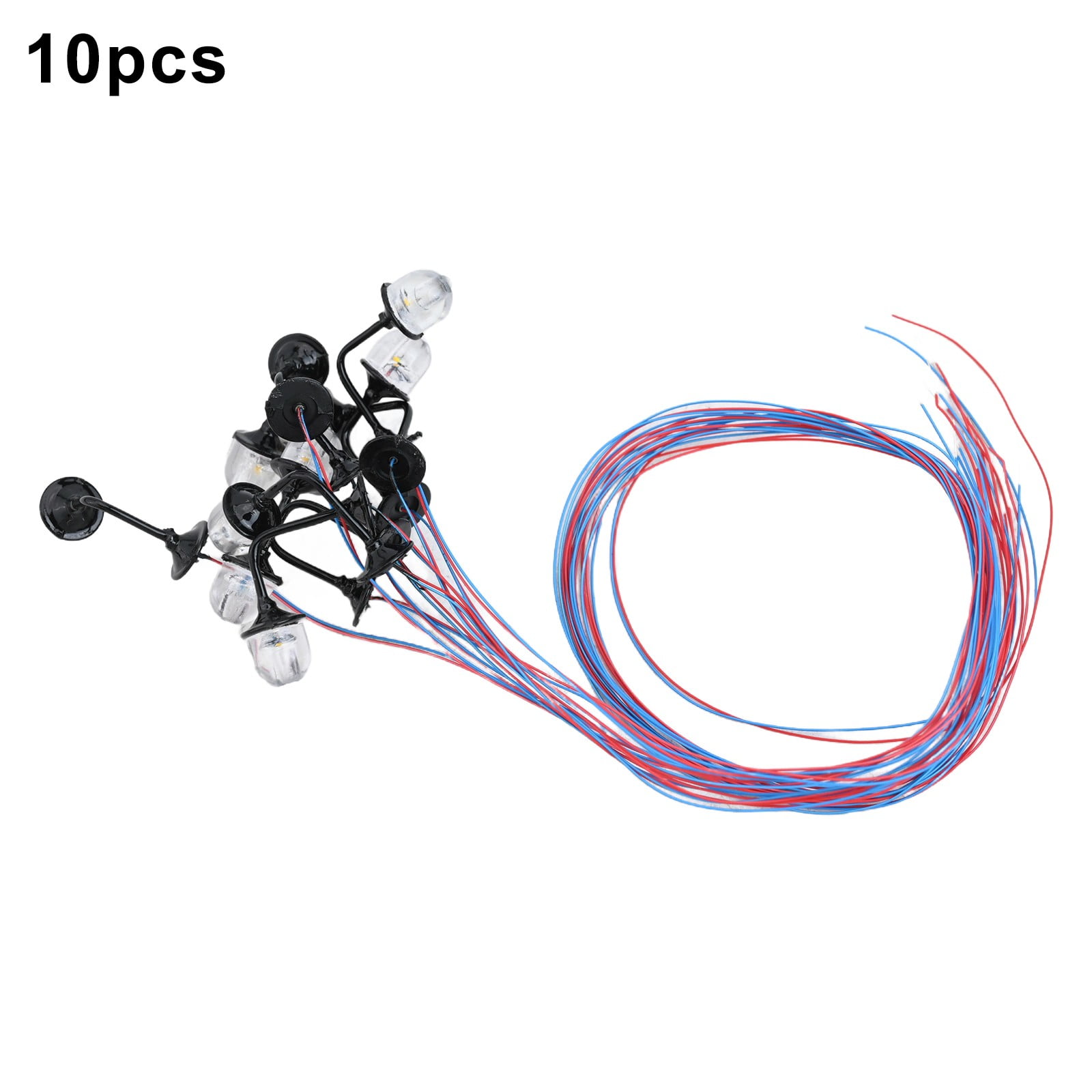 Ana 10 Pieces Warm White LED Wall Lights for Model Railway H0 Scale, 3V ...