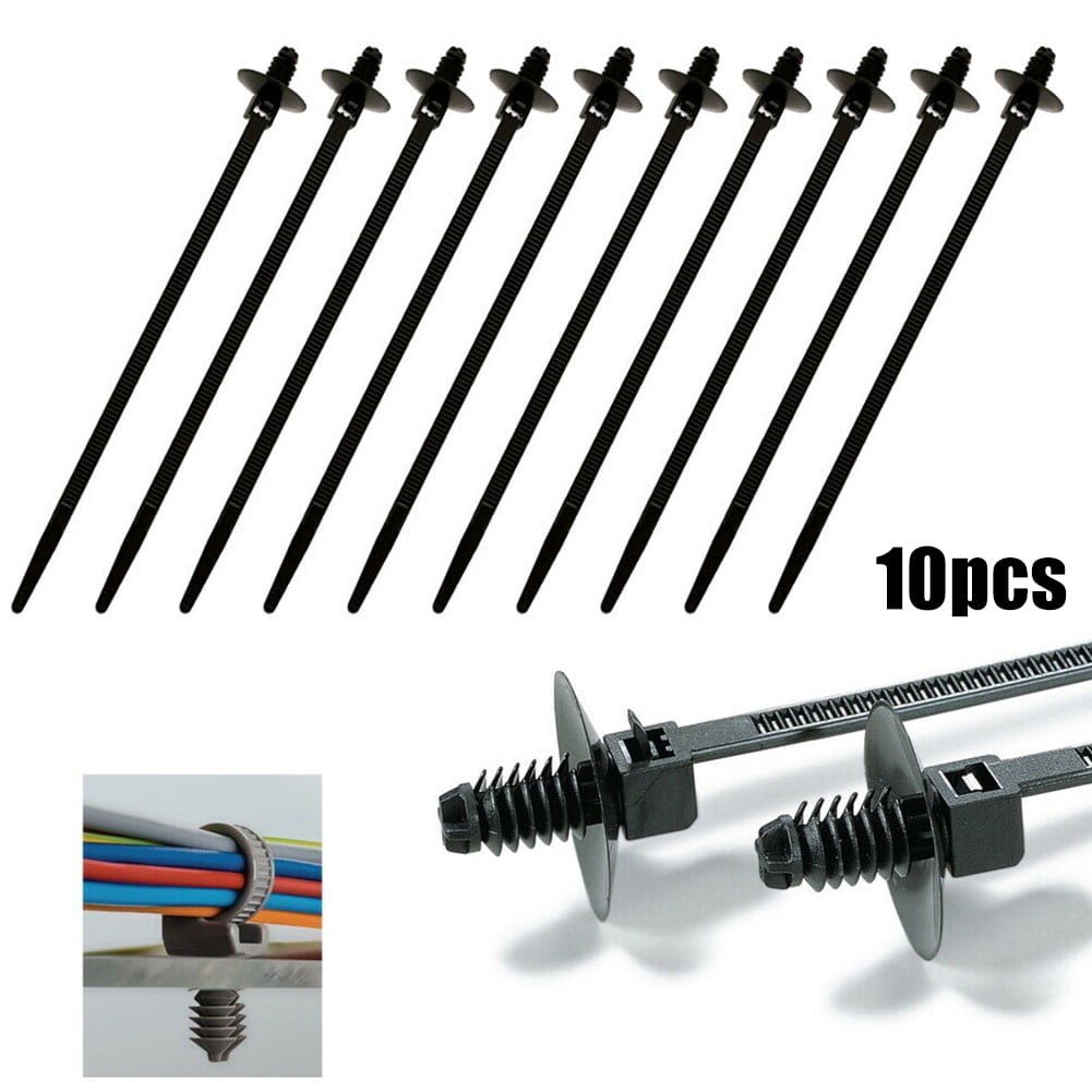 Ana 10X Fir Tree Push In Releasable Wiring Loom Cable Zip Tie Wrap Car ...