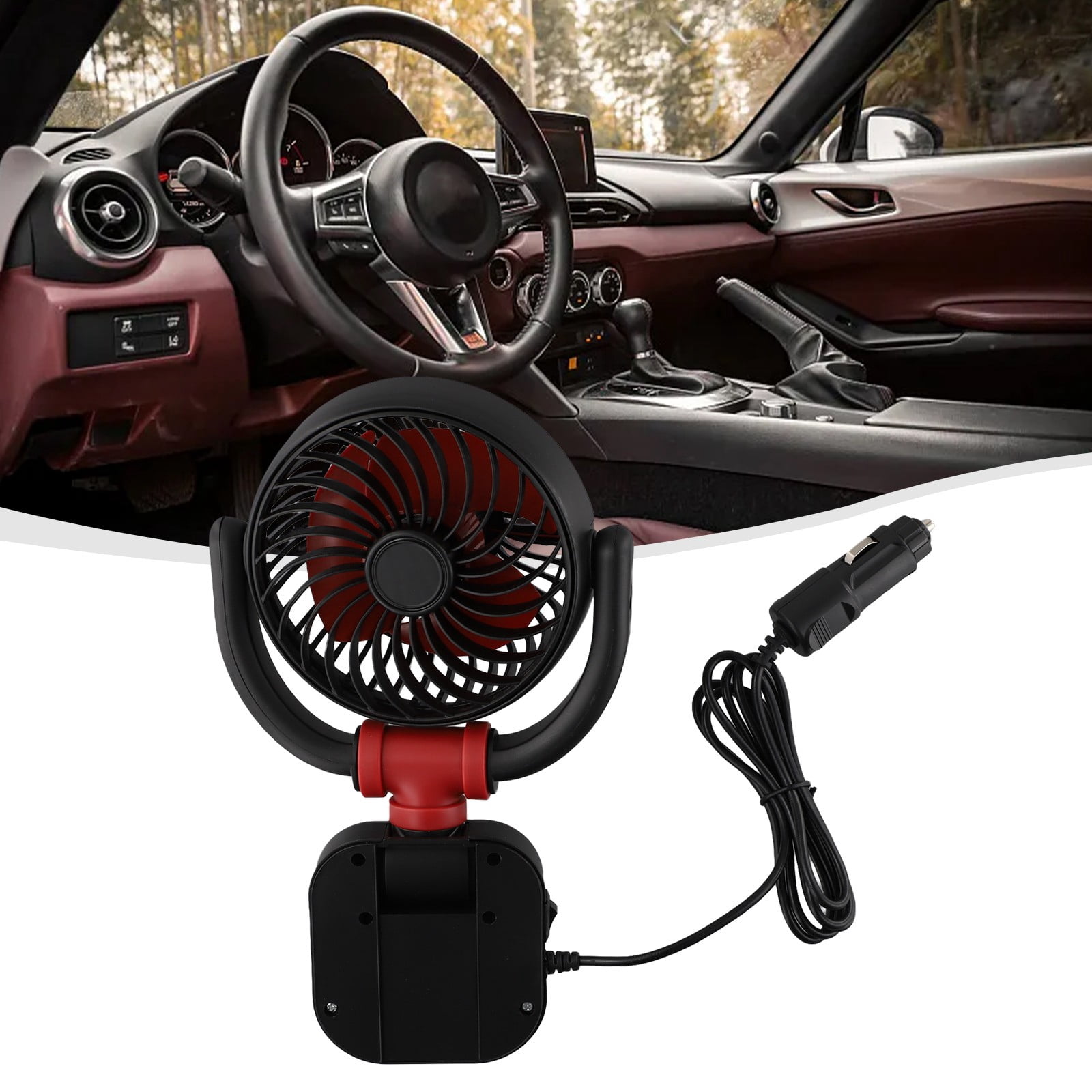 Ana 12V 24V Car Dashboard Powerful Fan Rotatable Air Vent Cooling ...