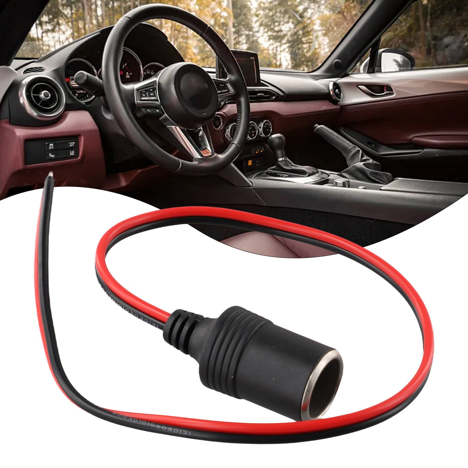 Ana 12v 13A 120W Female Car Charger cable Female Socket Plug Connector ...