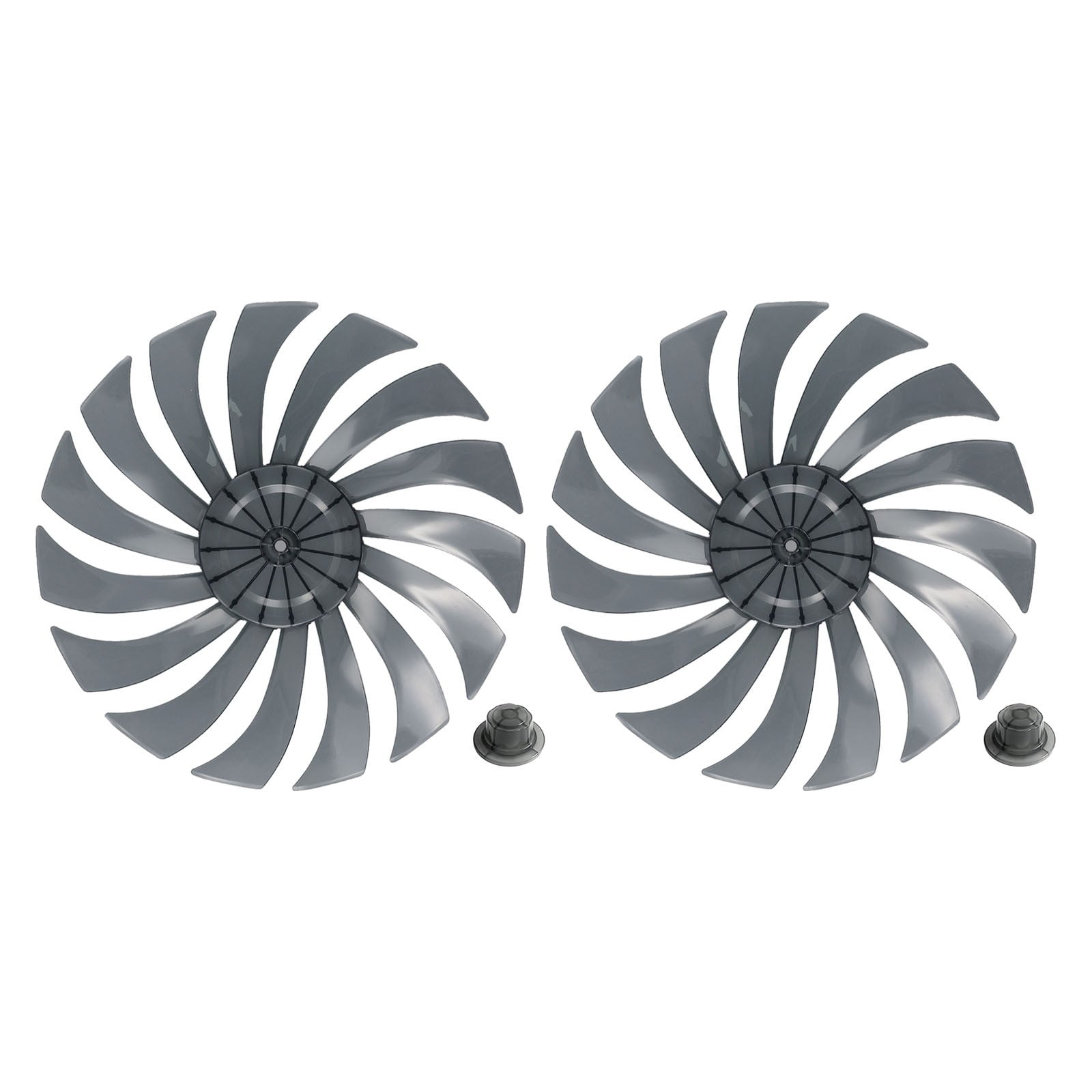 Ana 14 Inch 15 Leaf Transparent Black Electric Fan Blade Replacement ...