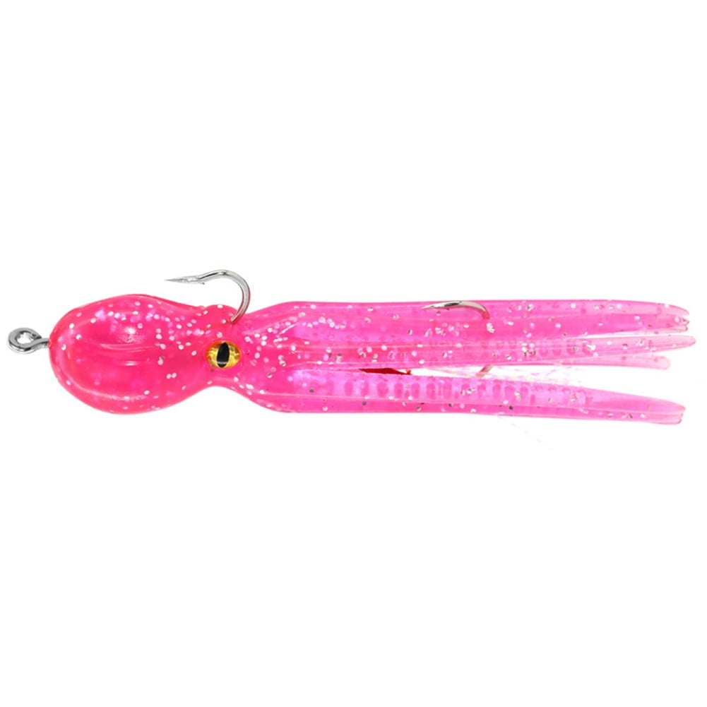Ana 1PC 22g/11cm Double Hook Octopus Fishing Lure Artificial Silicone ...