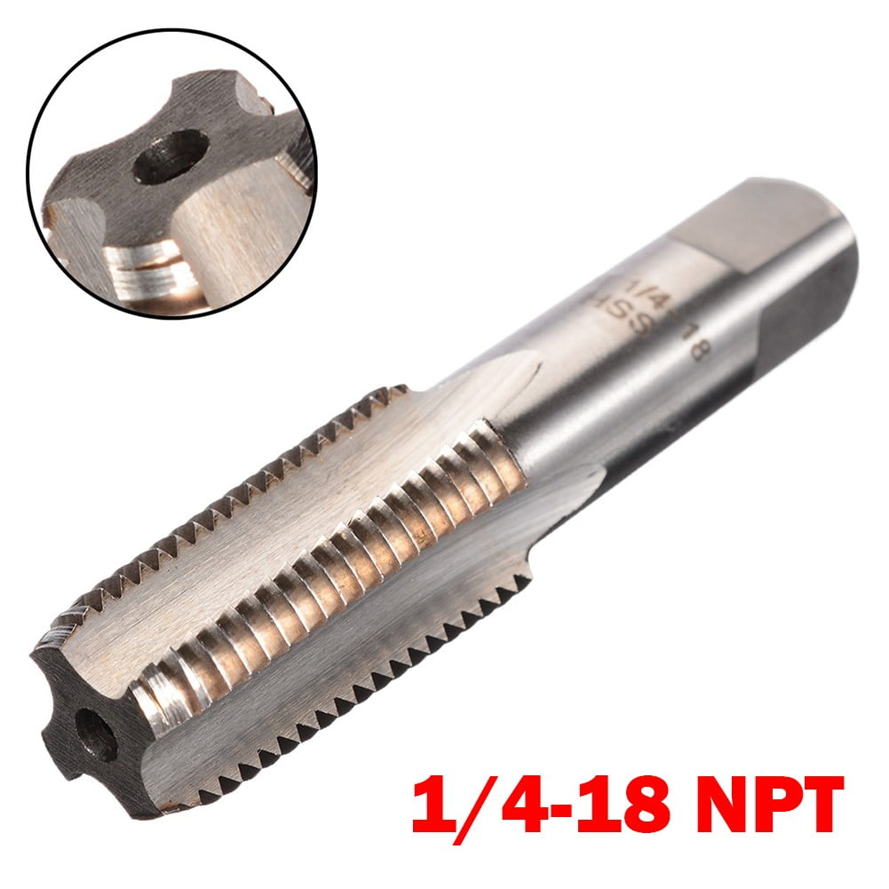 Ana 1pc High Speed Steel Screw Threaded Tap Hand Tools 1/4"-18 NPT ...