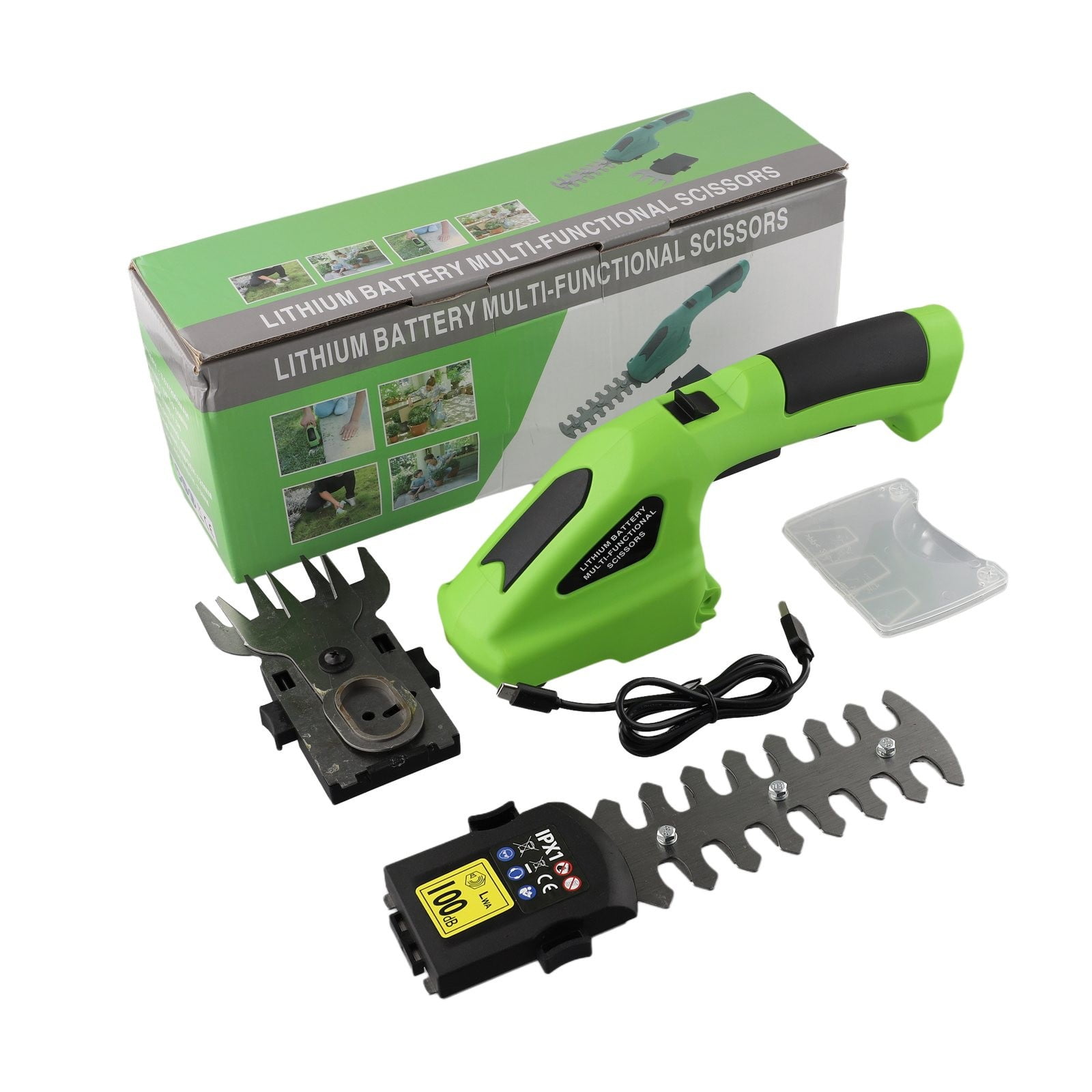 Ana 2-in-1 Electric Cordless Hedge Plants Trimmer Handheld Grass Shear ...