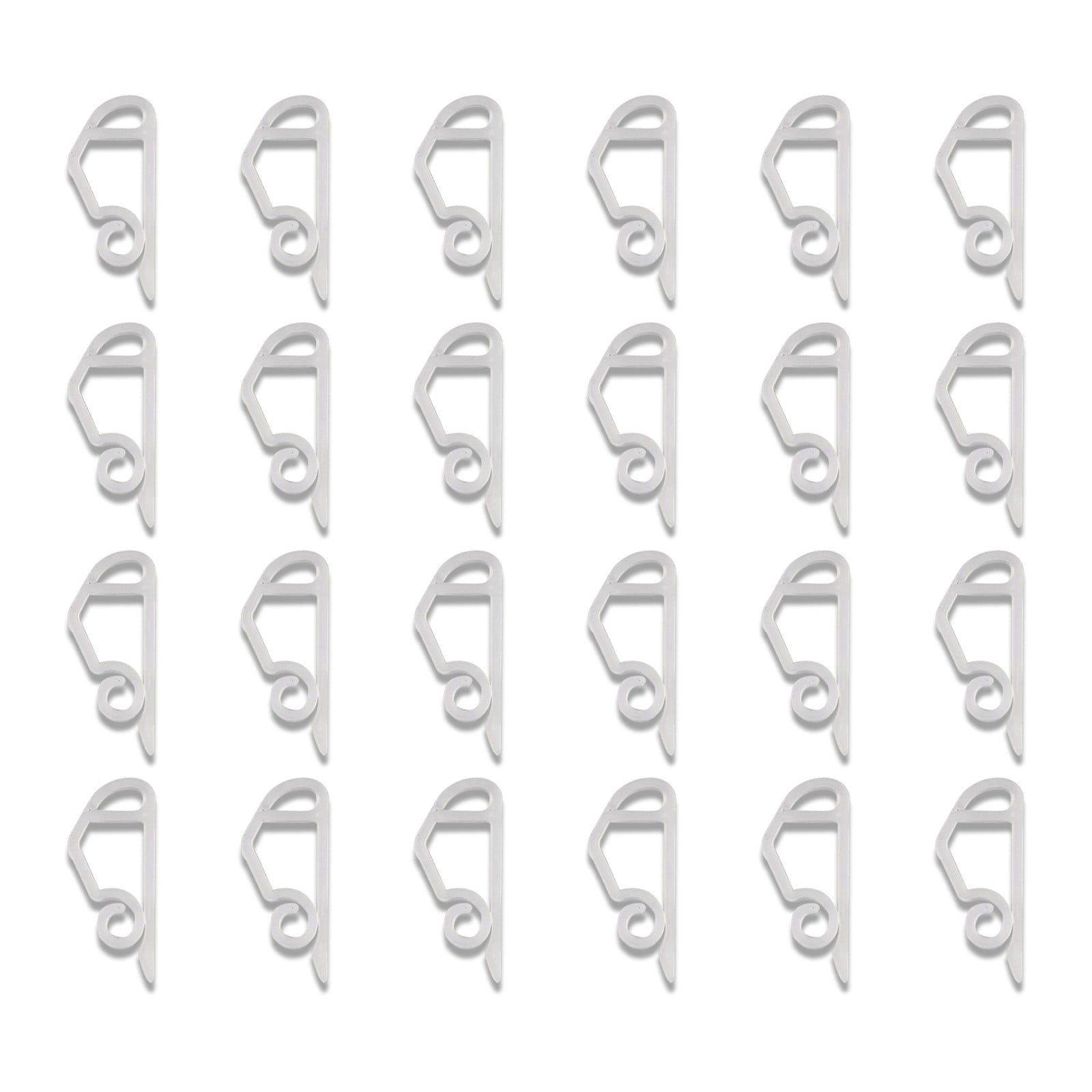 Ana 24PCS Gutter Hooks Plastic Gutter Brackets Hooks for Fixing Lights ...