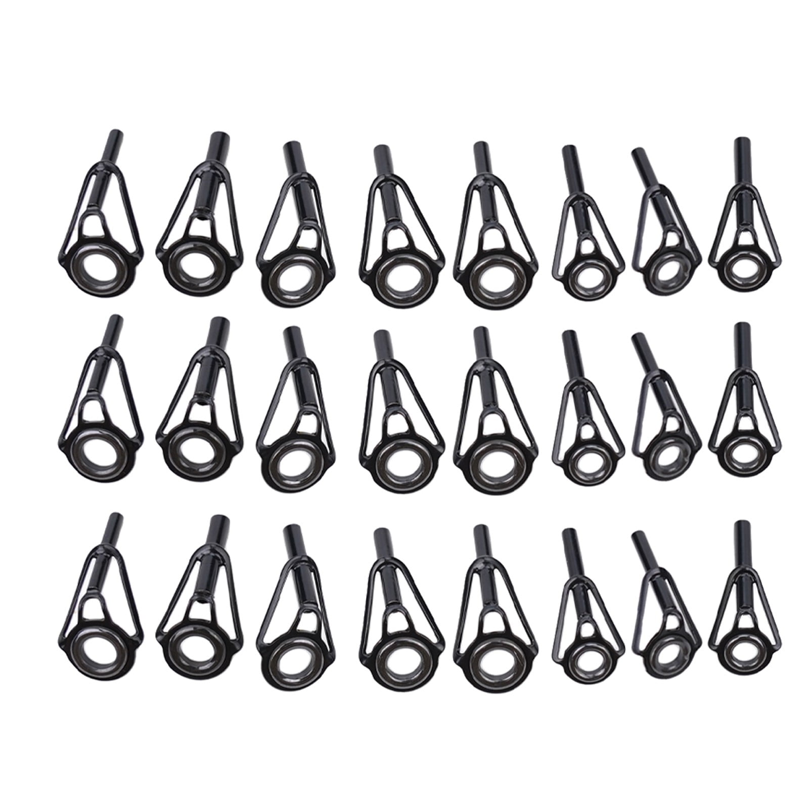 Ana 24pcs Fishing Rod Tip Repair Kit Stainless Steel Ceramic Ring Guide ...