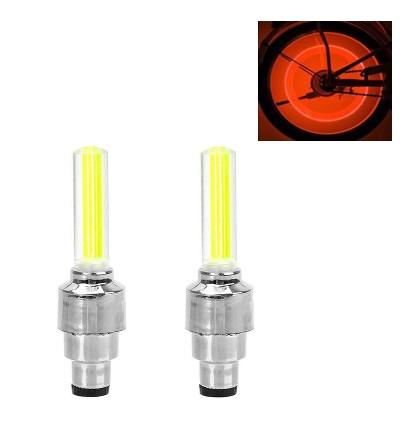 Ana 2Pcs HOT LED NEON Light Valve Stem CAP Valve Lamp Hot Wheel Light ...