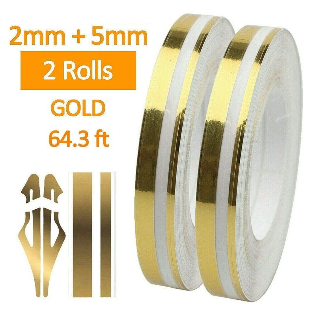 Ana 2X Gold Stripe Pin Stripe Tape Decal Vinyl Car Stickers Streamline ...