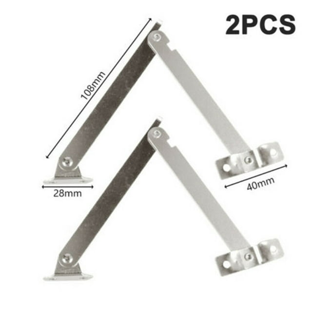 Ana 2pcs Antique Brass Bronze Jewelry Chest Wooden Box Lid Top Support ...