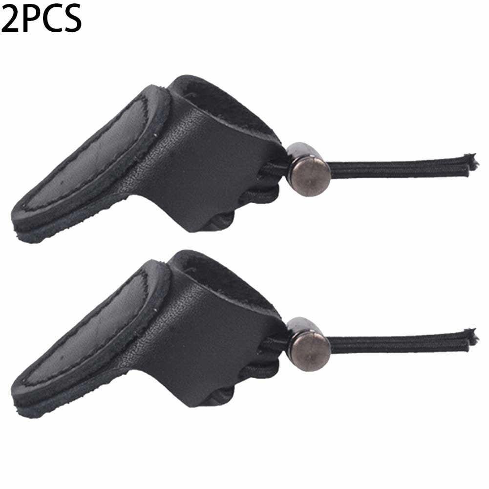 Ana 2pcs Archery Leather Thumb Ring Finger Guard Tab Glove Bow ...