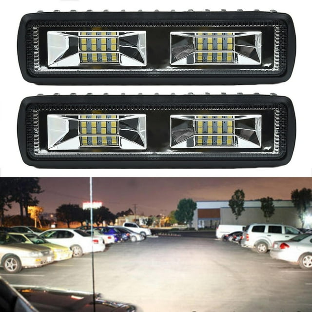 Ana 2x 12V 16LED 18W Car Work Light 6500K Auto Bar Spot Beam Driving ...